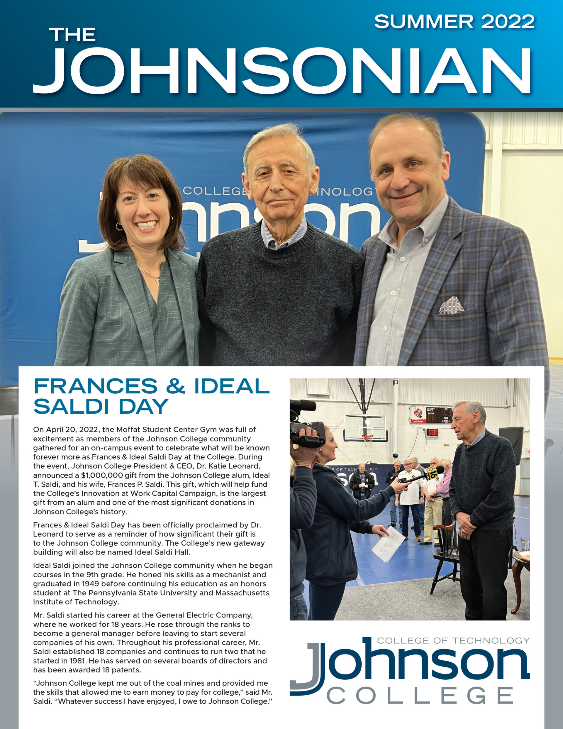 Johnsonian Magazine - Johnson College of Technology